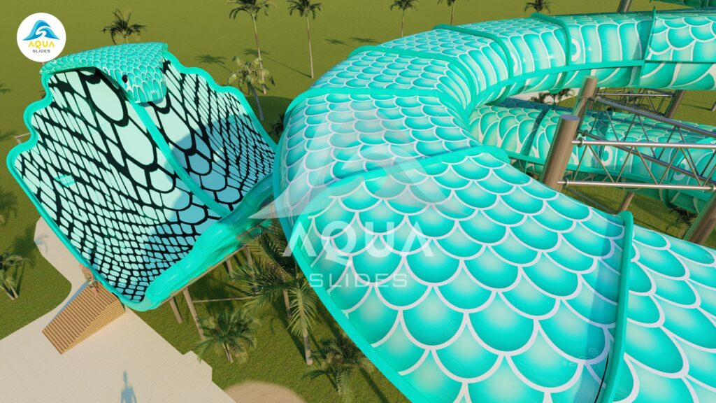 RAMP- SNAKE-HALF - Aqua Slides
